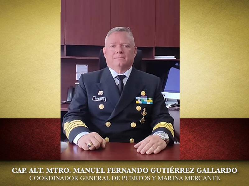 Manuel Fernando Gutiérrez Gallardo es nombrado Coordinador General de Puertos y Marina Mercante