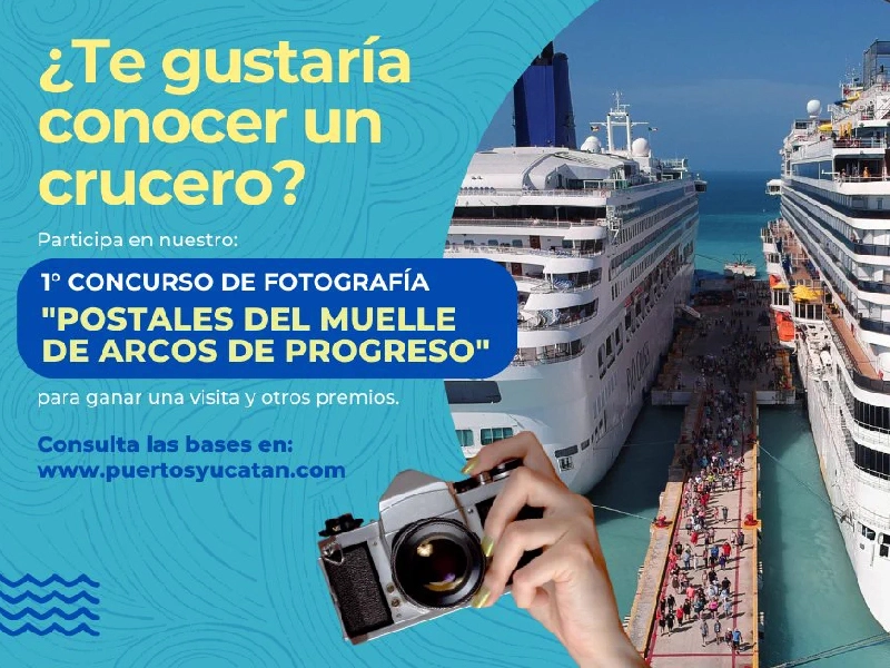ASIPONA Progreso lanza concurso de fotografía del Muelle de Arcos